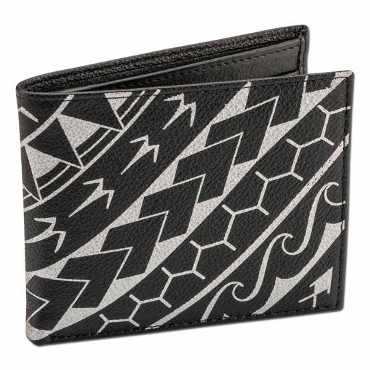 Fine Leather Wallet with Polynesian Tattoo Art | NĀ KOA